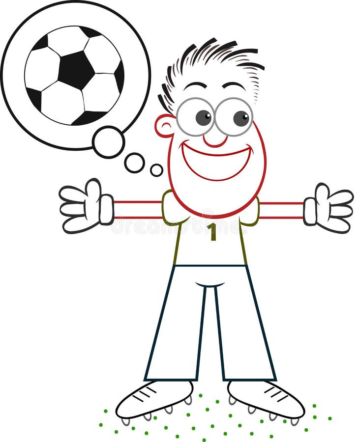 Goalkeeper Thinking Stock Illustrations – 10 Goalkeeper Thinking Stock ...