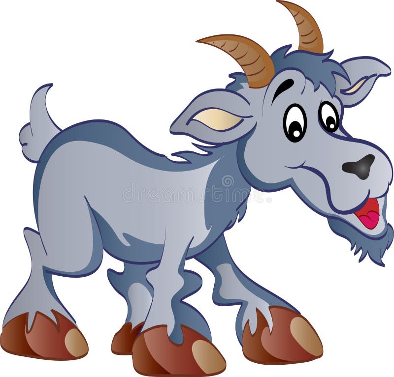 Cartoon Goat stock vector. Illustration of illustrations - 59496774