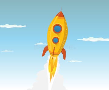 Cartoon Rocket Blast Off Stock Illustrations – 1,152 Cartoon Rocket ...