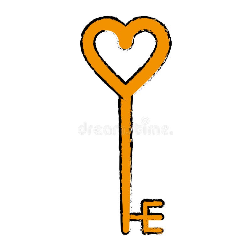 Cartoon Heart Shaped Key Stock Illustrations – 199 Cartoon Heart Shaped ...