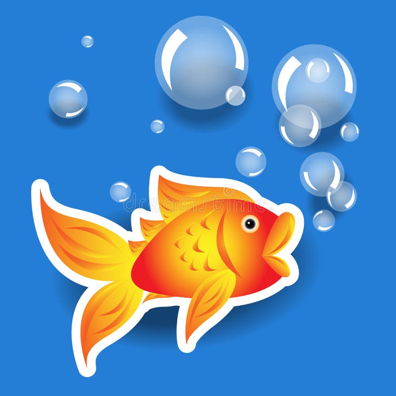Fish Bubble Border Clip Art