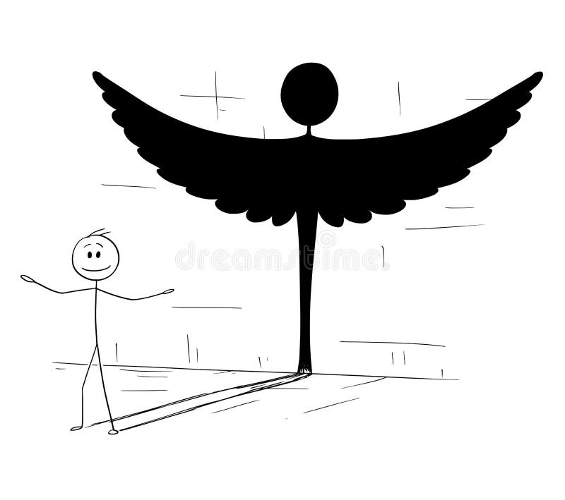 Stick Figure Angel Stock Illustrations – 113 Stick Figure Angel Stock ...