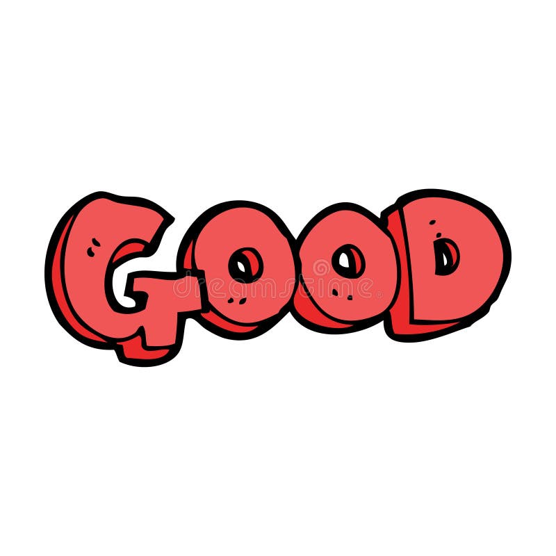 Cartoon good sign stock illustration. Illustration of drawn - 37010668
