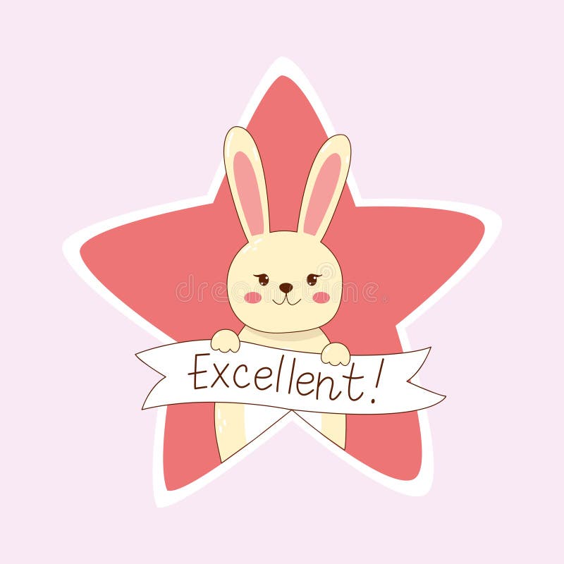 Cartoon Good Work Sticker, Well Done Stock Vector - Illustration of ...