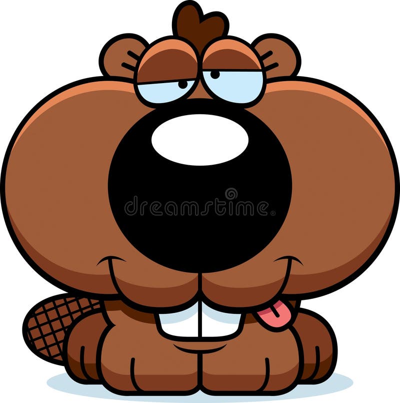 Cartoon Goofy Beaver Kit stock vector. Illustration of clip - 47475413