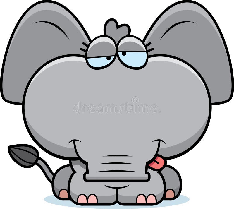 Baby Elephant stock vector. Illustration of graphics, circle - 7864486