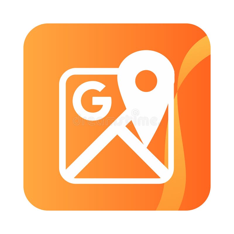 Cartoon google maps redactionele stock afbeelding. Illustration of ...