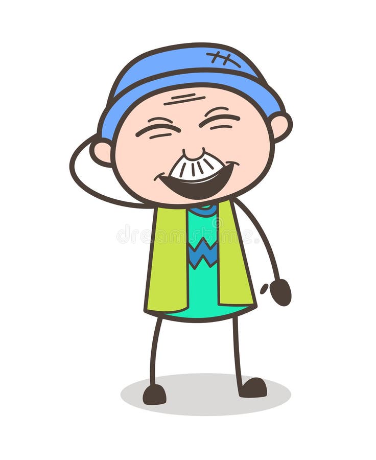 Laughing Loudly - Indian Cartoon Man Father Vector Illustration Stock ... Laughing Loudly - Indian Cartoon Man Father Vector Illustration Stock ...