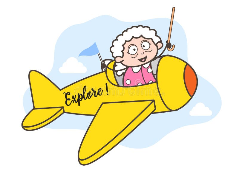 Flying Grandma Stock Illustrations – 143 Flying Grandma Stock ...