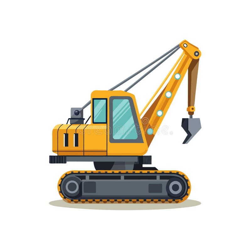 Cartoon Grapple Excavator Vector Illustration Stock Illustrations – 9 ...