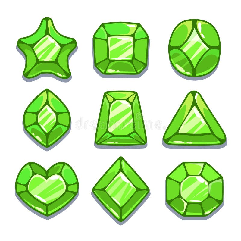 Rectangle Gemstone Set Stock Illustrations – 180 Rectangle Gemstone Set ...