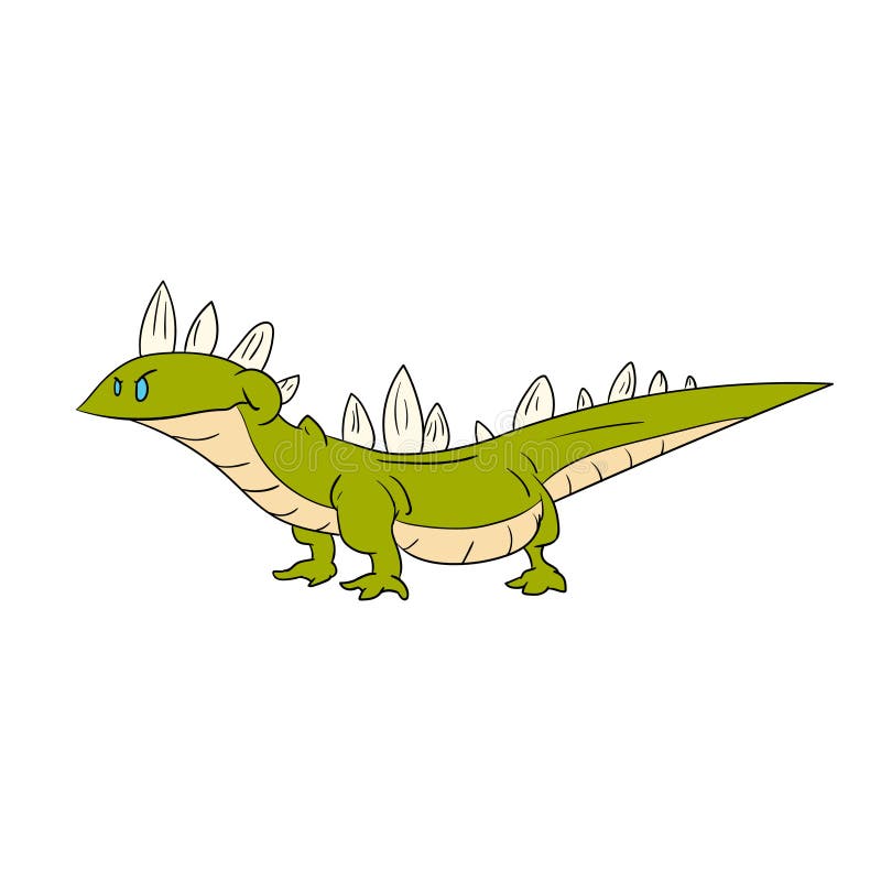 Cartoon green lizard stock vector. Illustration of gecko - 91150977