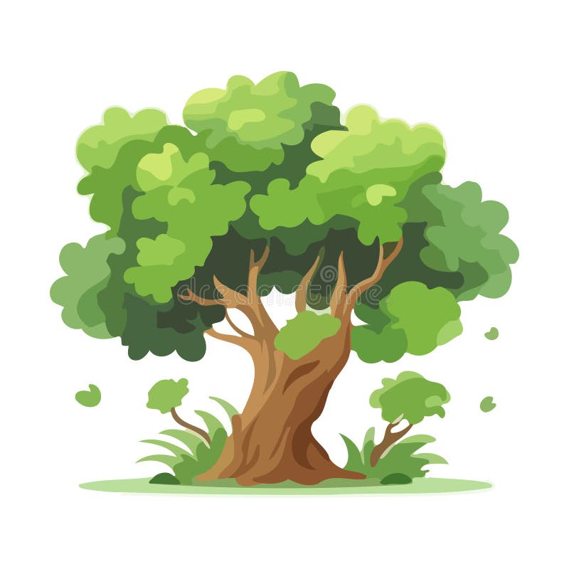 Cartoon Green Tree. Green Tree for You Design Stock Vector ...