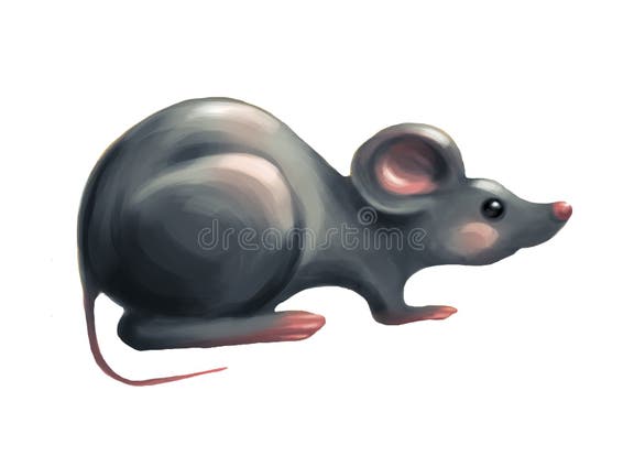 Cartoon grey mouse stock illustration. Illustration of character - 61481829