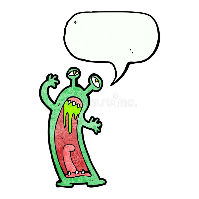 Cartoon gross monster stock illustration. Illustration of funny - 38049226