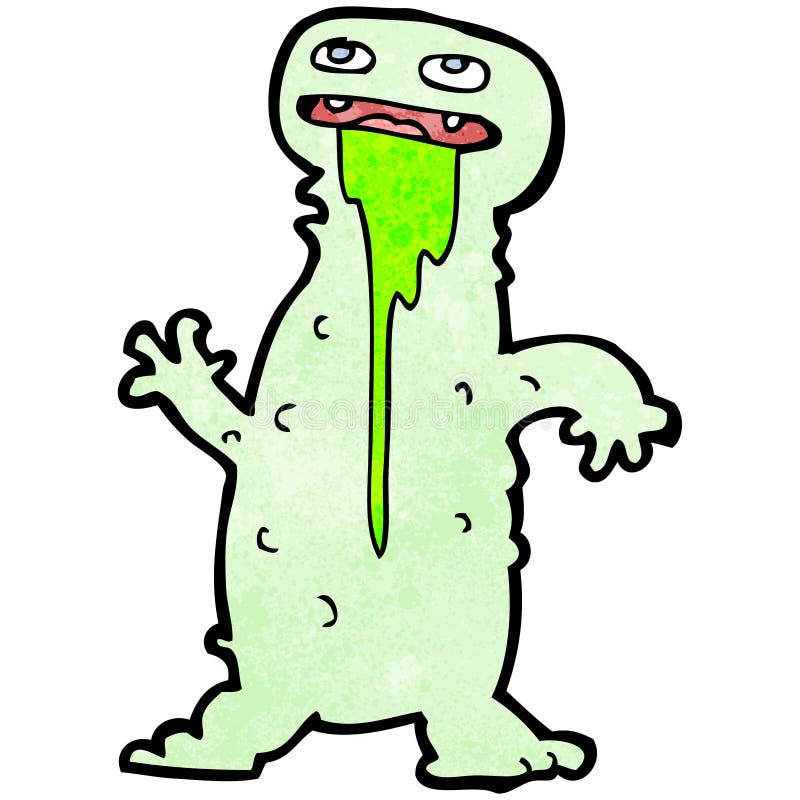 Cartoon gross monster stock illustration. Illustration of funny - 38071814