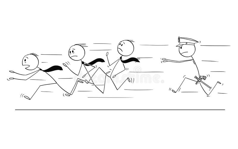 Mob Running Stock Illustrations – 55 Mob Running Stock Illustrations ...