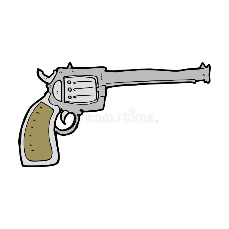 Cartoon gun stock vector. Illustration of shooter, simple - 37016101