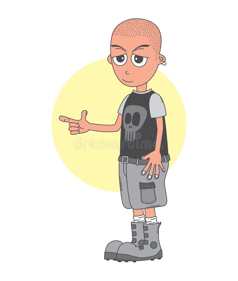 Cartoon guy illustration stock vector. Illustration of hand - 30975176