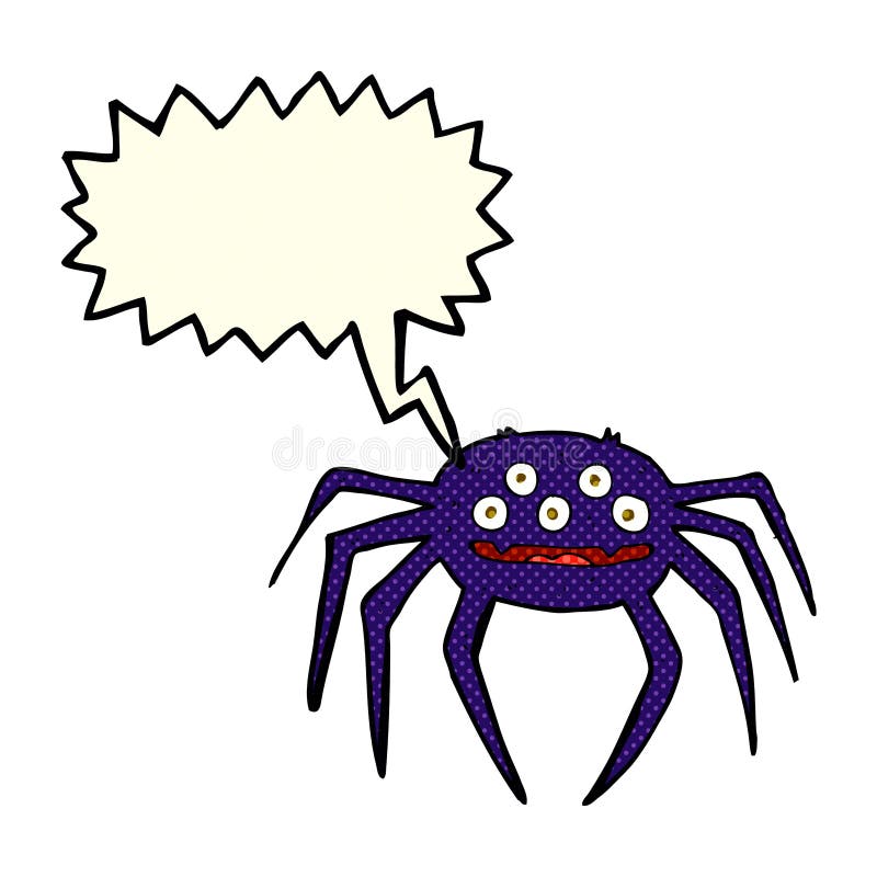 Cartoon Spider Speech Bubble Stock Illustrations – 383 Cartoon Spider ...