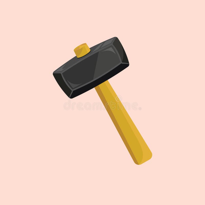 Cartoon Hammer Vector Element Design Template Stock Vector ...