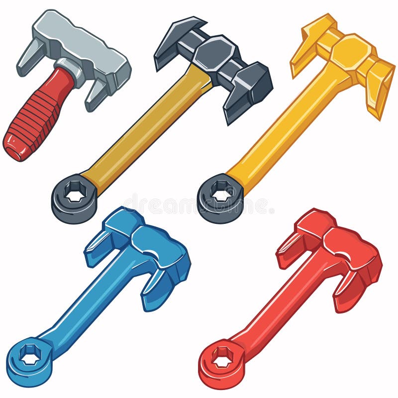 Cartoon Hammers Stock Illustrations – 289 Cartoon Hammers Stock ...