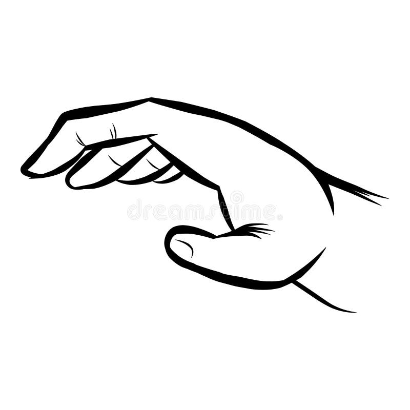 Cartoon hand gesture stock vector. Illustration of vector - 257645171