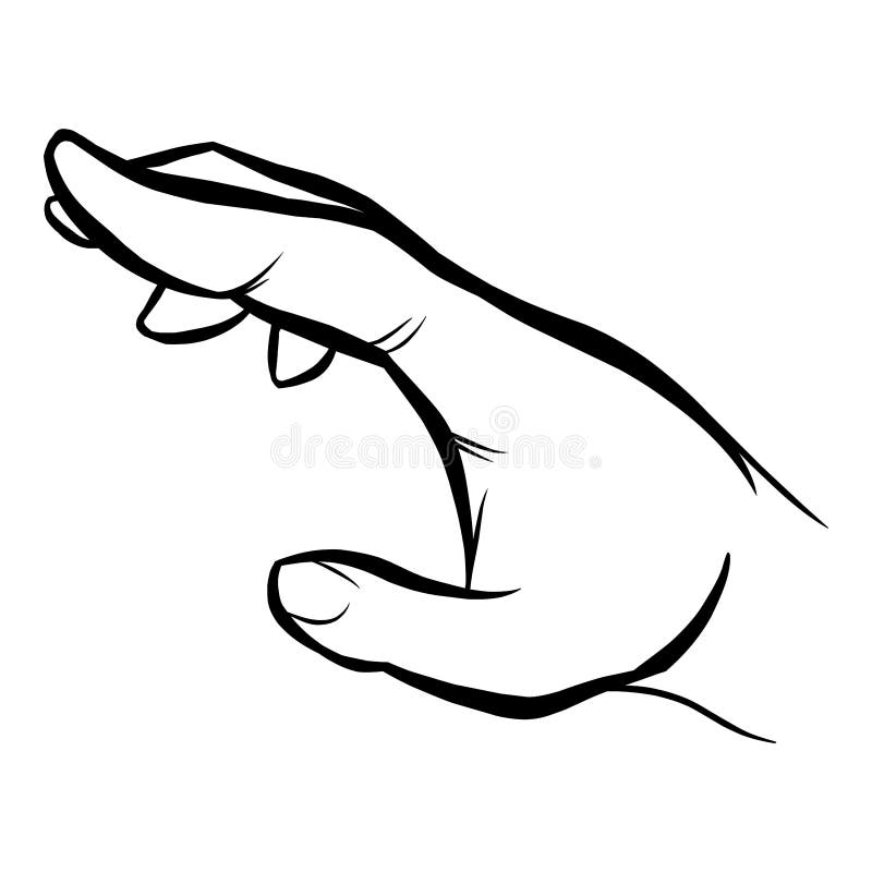 Cartoon hand gesture stock vector. Illustration of simple - 257645177