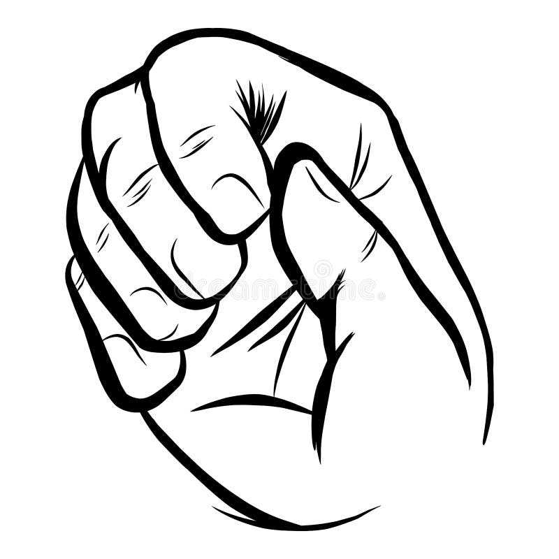 Cartoon hand gesture stock vector. Illustration of vector - 257645185