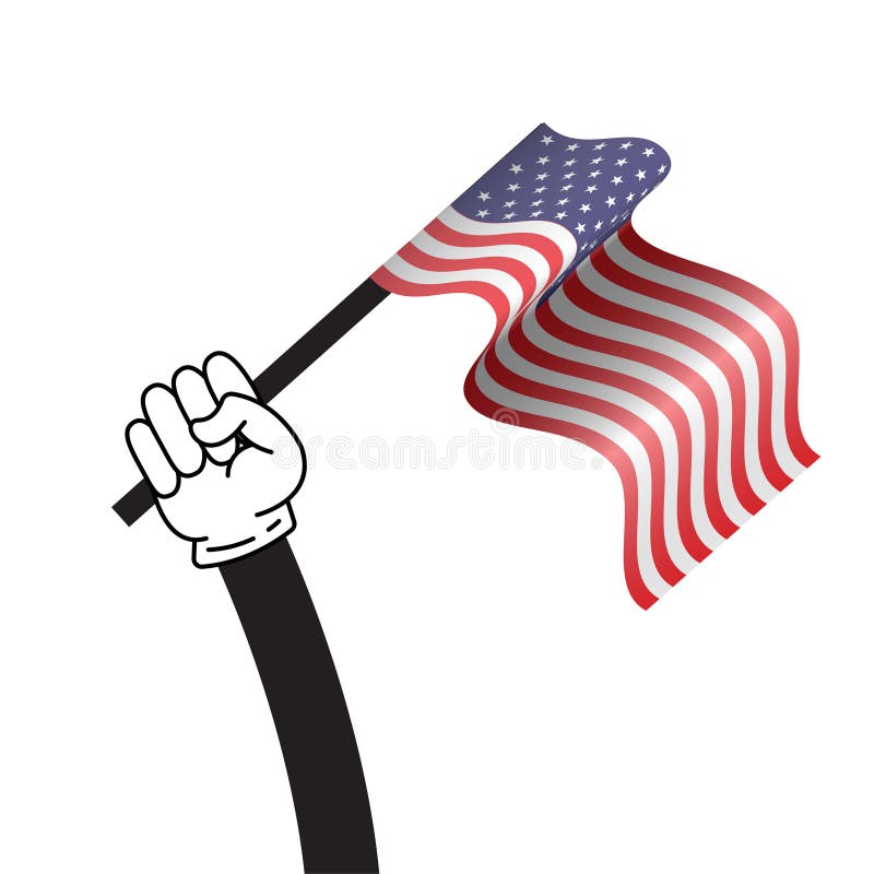 Holding American Flag Stock Illustrations – 4,355 Holding American Flag ...