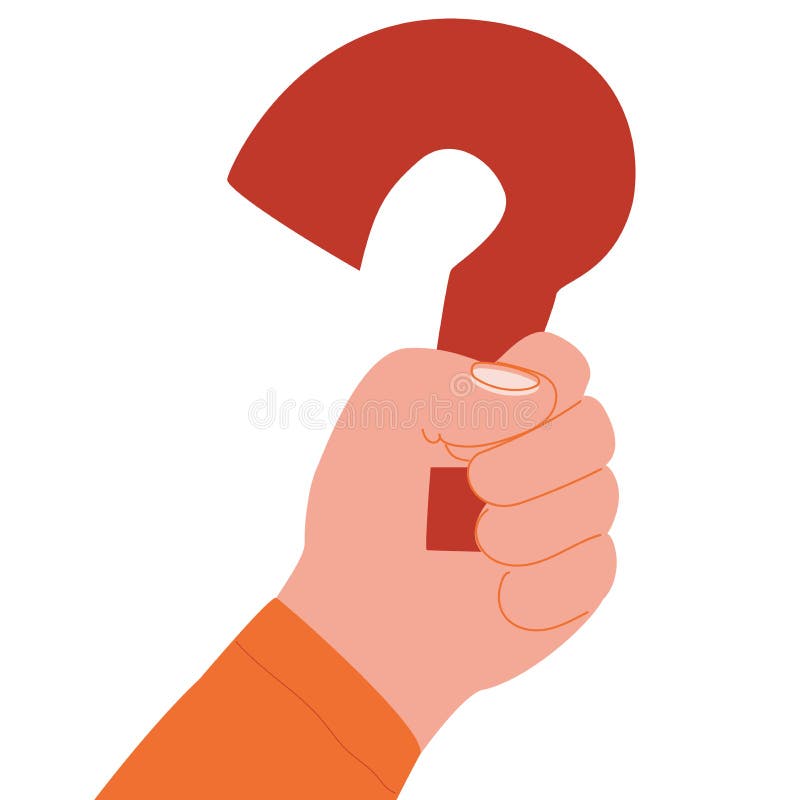 Cartoon Hand Holding Question Mark on White Isolate. Stock Vector ... Cartoon Hand Holding Question Mark on White Isolate. Stock Vector ...