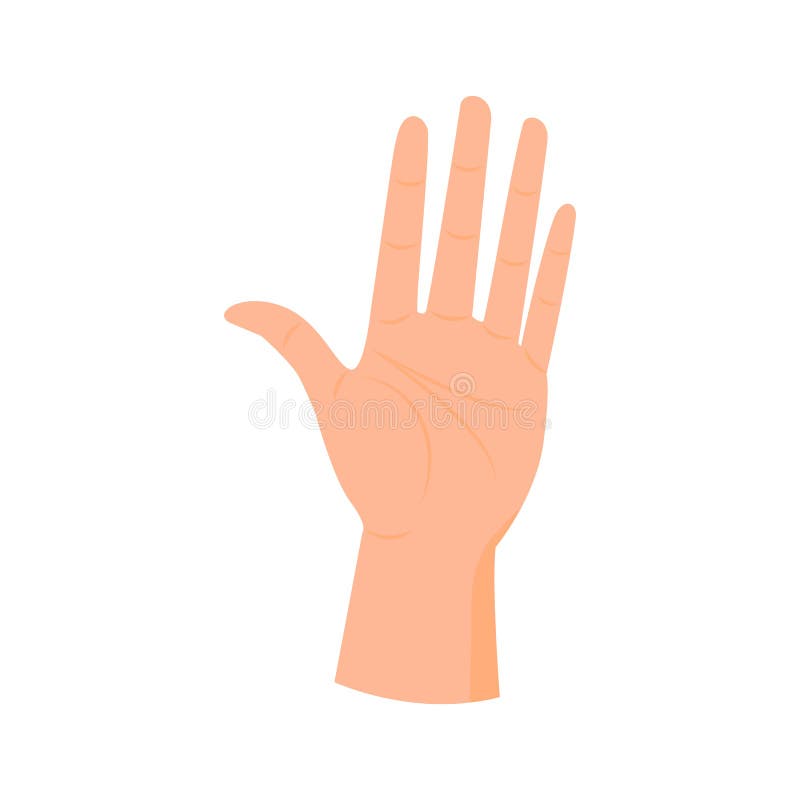 Cartoon hand icon stock vector. Illustration of middle - 88812163