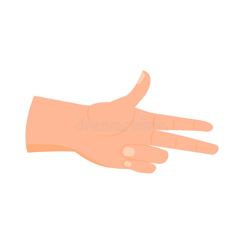 Cartoon hand icon stock vector. Illustration of drawn - 88812287