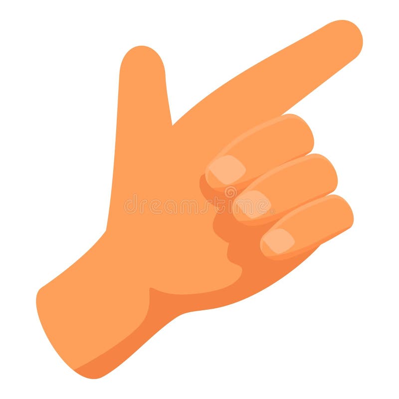 Cartoon Hand Pointing Gesture Showing Direction Stock Vector ...