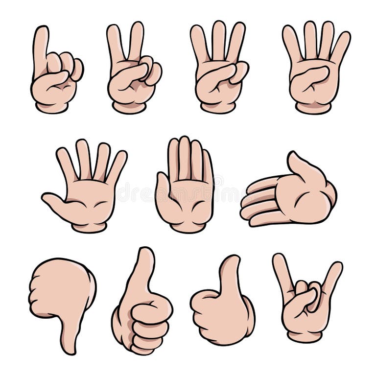 Cartoon Three Fingers Stock Illustrations – 1,015 Cartoon Three Fingers ...