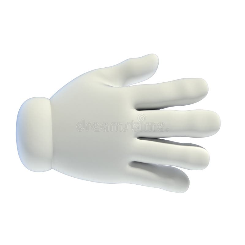 Set of Cartoon Hands with Gestures. Hand Gestures in a Funny Style, 3d ...