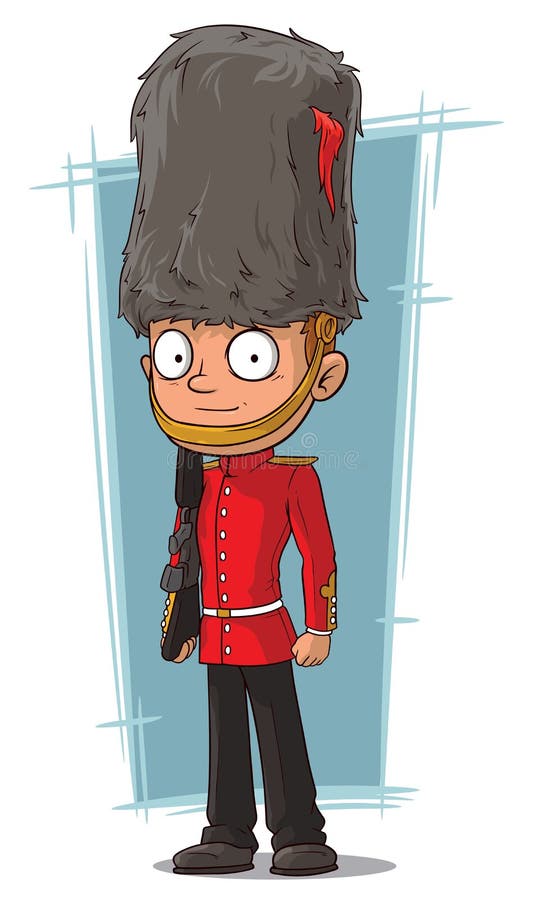 Cartoon Handsome Guardian of Tower Stock Vector - Illustration of mouth ...