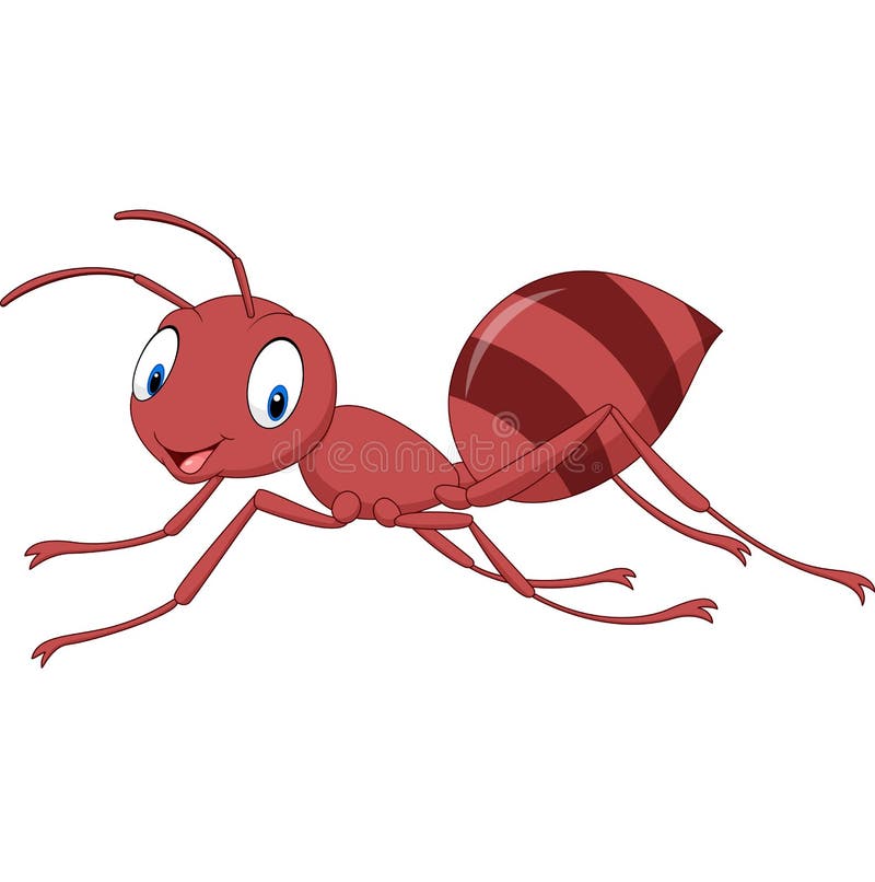 Cartoon Red Ant Clip Art stock vector. Illustration of science - 84710649