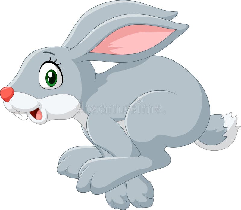 Rabbit Hopping Clipart