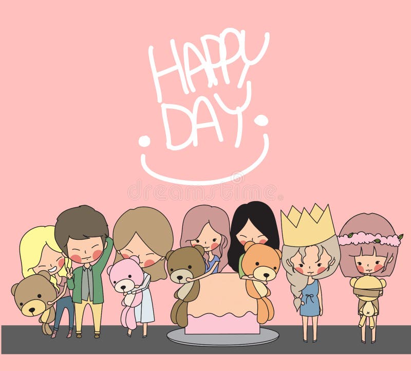 Cartoon happy day stock vector. Illustration of office - 81678586