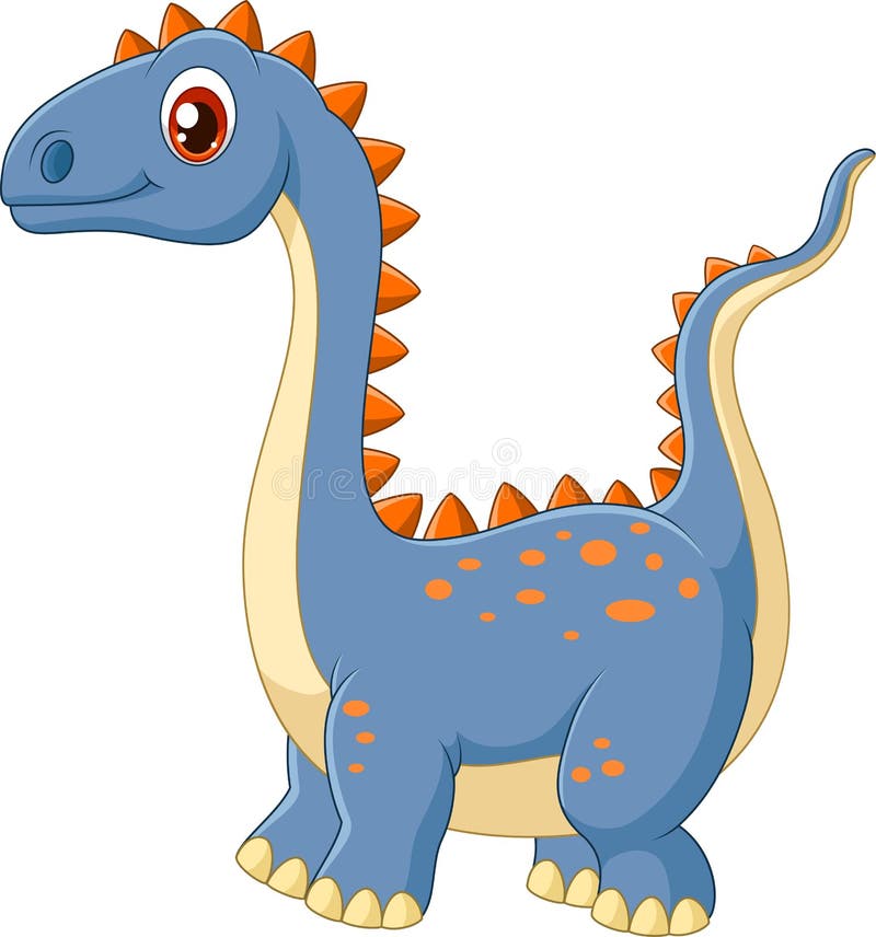 Happy dinosaur cartoon stock vector. Illustration of friendly - 27330127