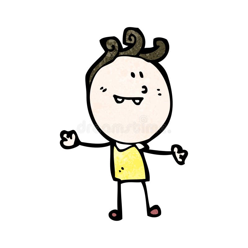 Cartoon happy doodle man stock vector. Illustration of cute - 38070423