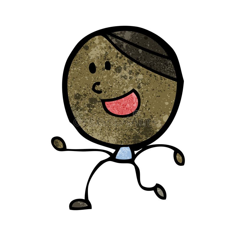 Cartoon happy doodle man stock vector. Illustration of character - 38070642