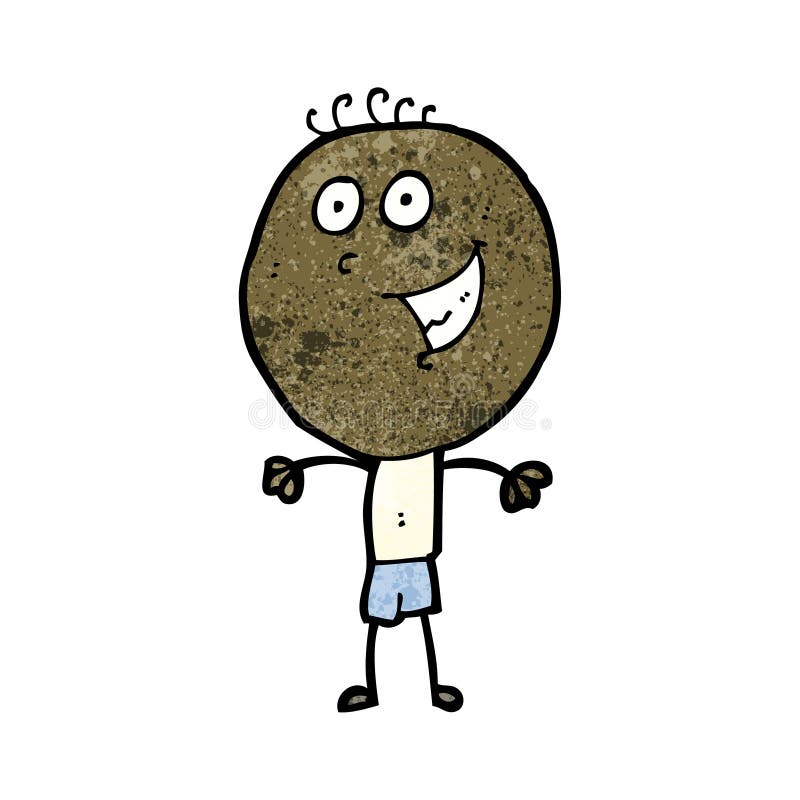 Cartoon happy doodle man stock vector. Illustration of silly - 38071669