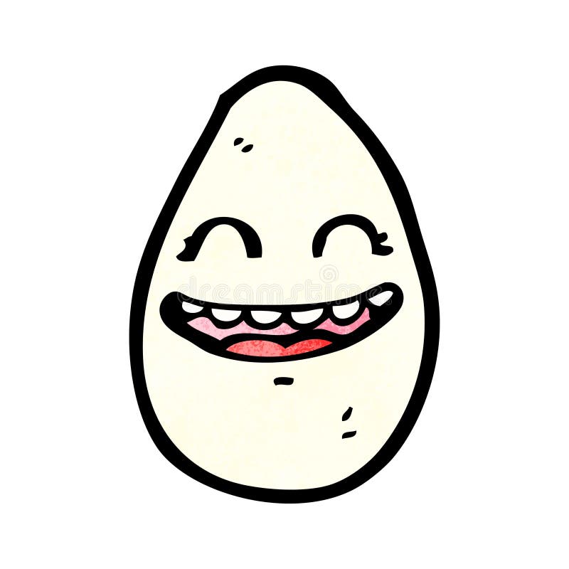 Cartoon happy egg stock vector. Illustration of sketch - 38066481