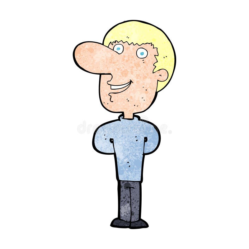 Cartoon happy man stock vector. Illustration of funny - 38010211