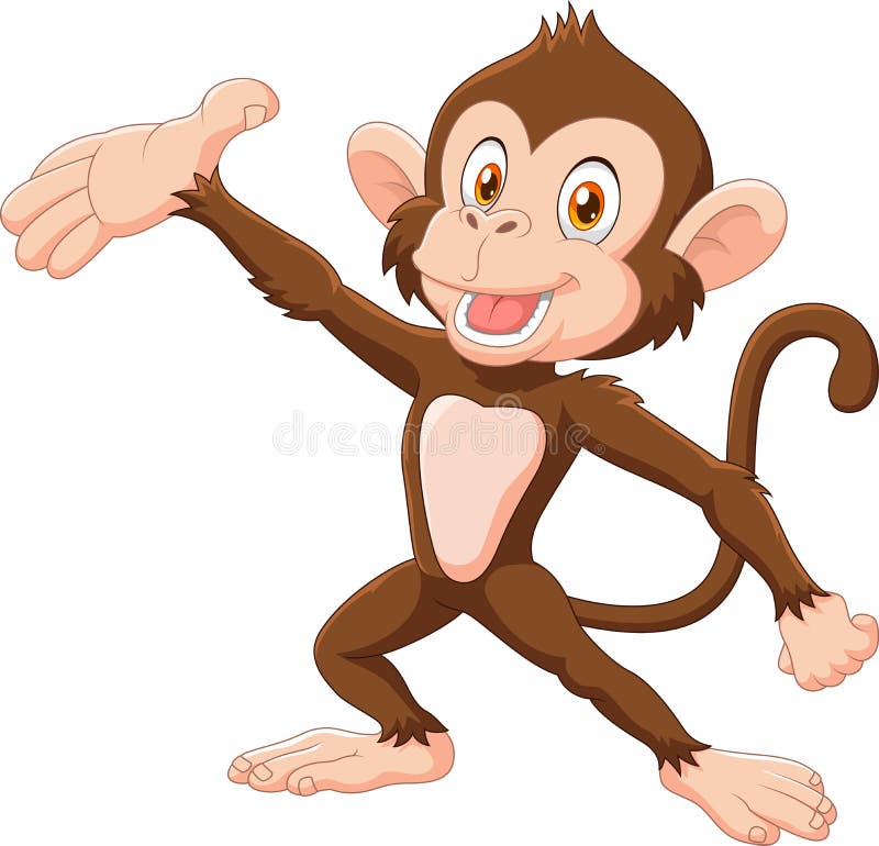 Happy Monkey stock vector. Illustration of idea, animal - 1877507