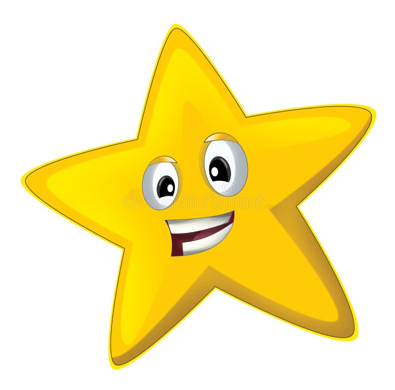 Happy Star Cartoon