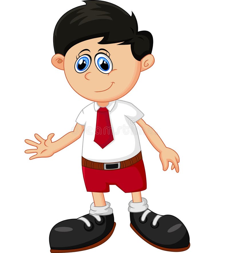 Cartoon happy student stock illustration. Illustration of cartoon ...