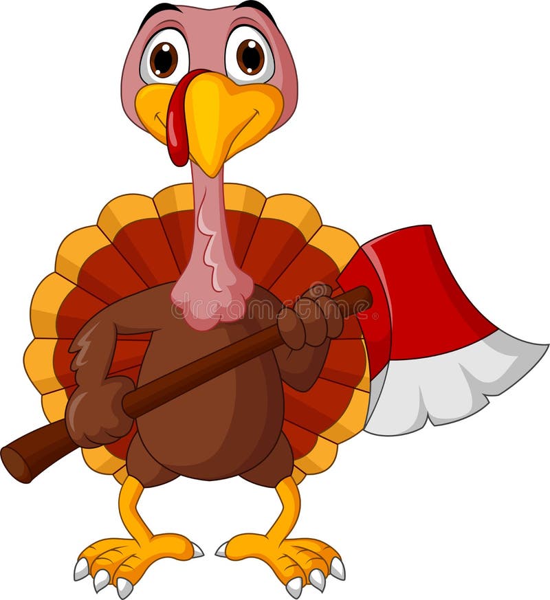 Happy turkey cartoon stock vector. Illustration of pose - 55777834